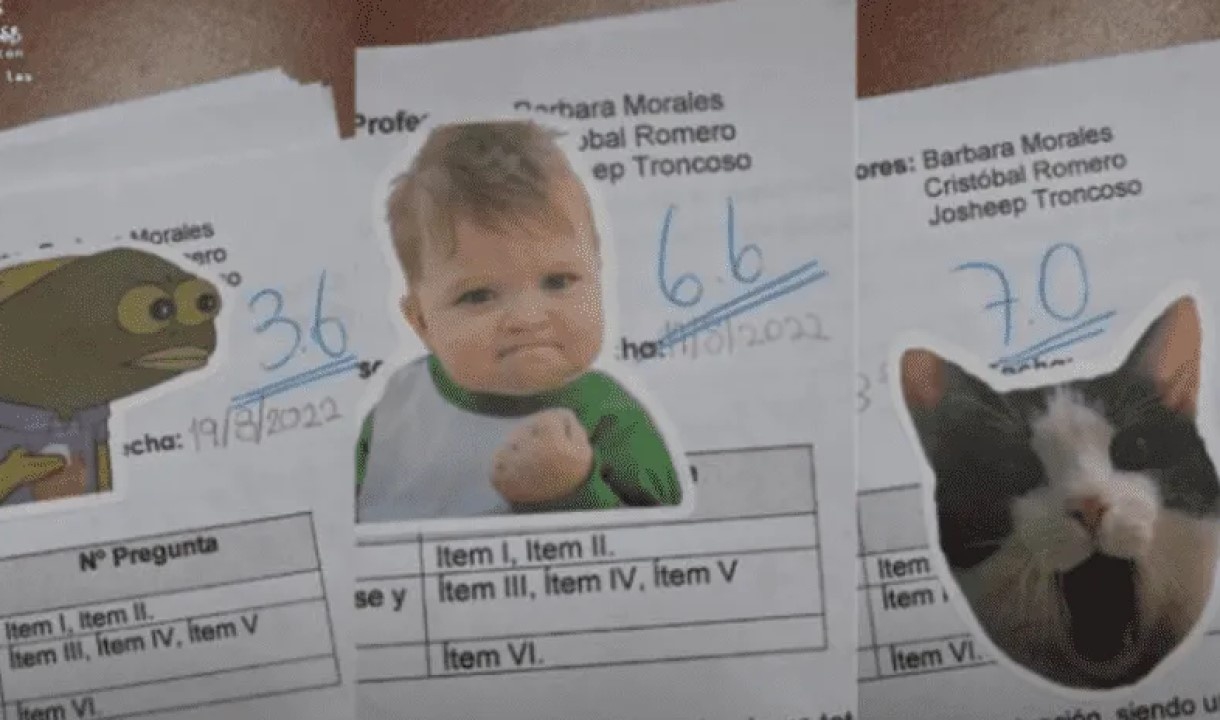 Profesor califica con memes y ahora es viral por su peculiar forma de ...