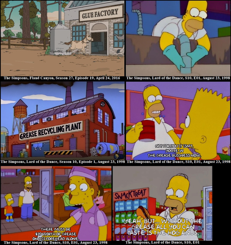 WW1 The Simpsons Corpse Factory Story Glue Factory Grease Recycling ...