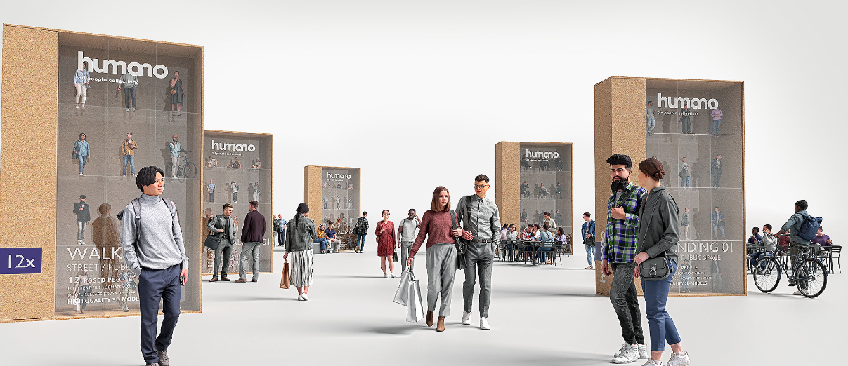 Posed Human Props Bundle P.4 For DAZ *FIXED* 2025 - Free Daz 3D Models