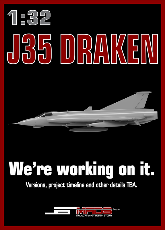 1/32 - Saab J35 Draken resin kit by Jetmads - in design - release in ...