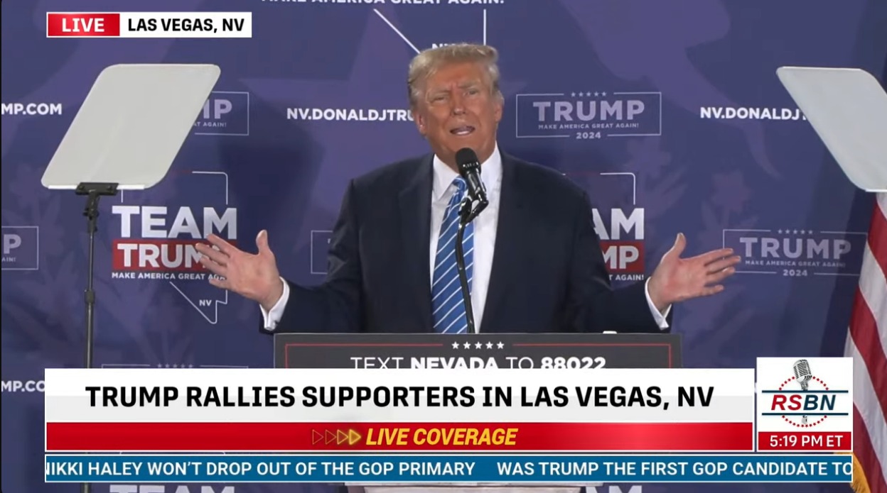 **LIVE** PRESIDENT DONALD J. TRUMP HOLDS CAUCUS RALLY IN LAS VEGAS – 1 ...