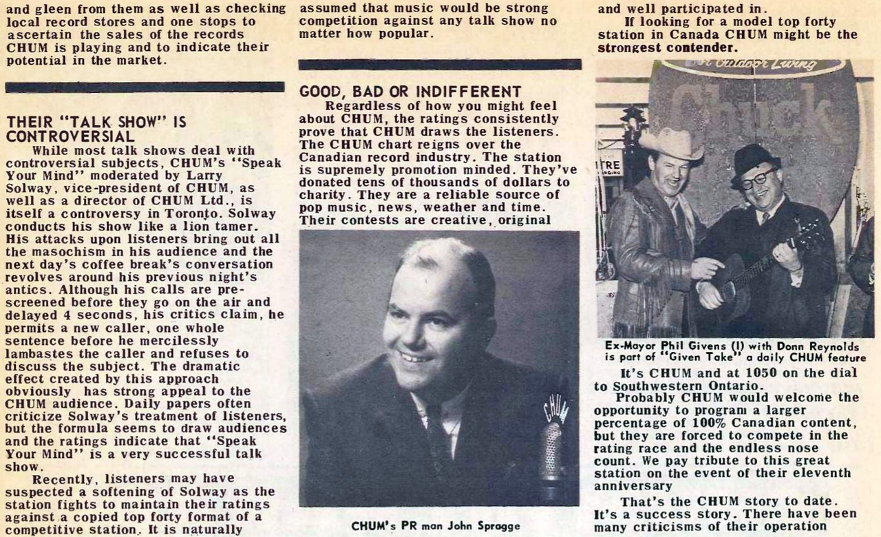 CHUM Jocks 5 May 1968 — Postimages