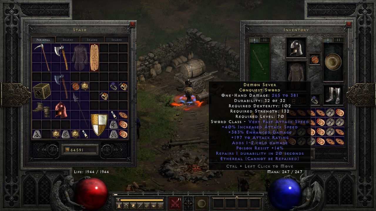 Pc : Erep 40ias 383ed Conquest Sword - Topic - d2jsp