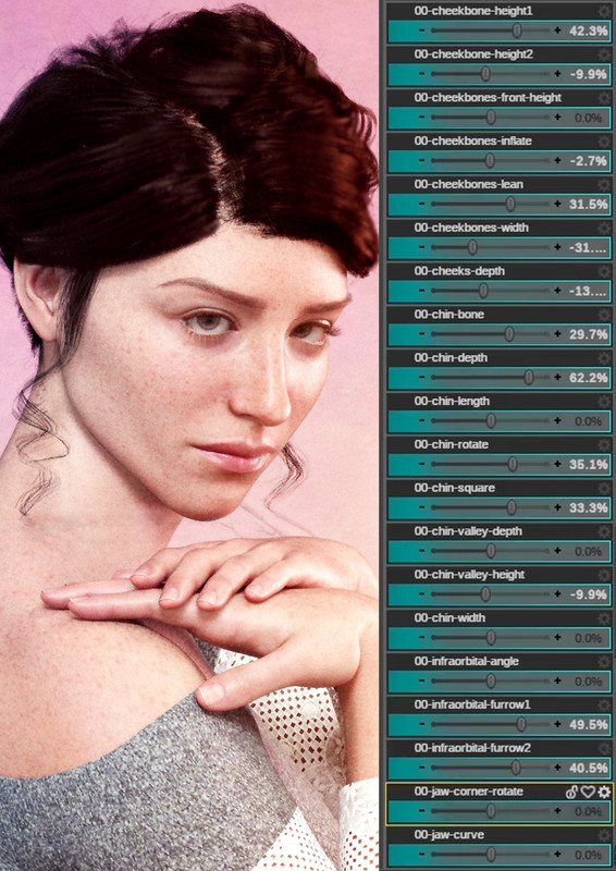 In Depth Anatomy - Face Morphs For G9 2026 - Free Daz 3D Models