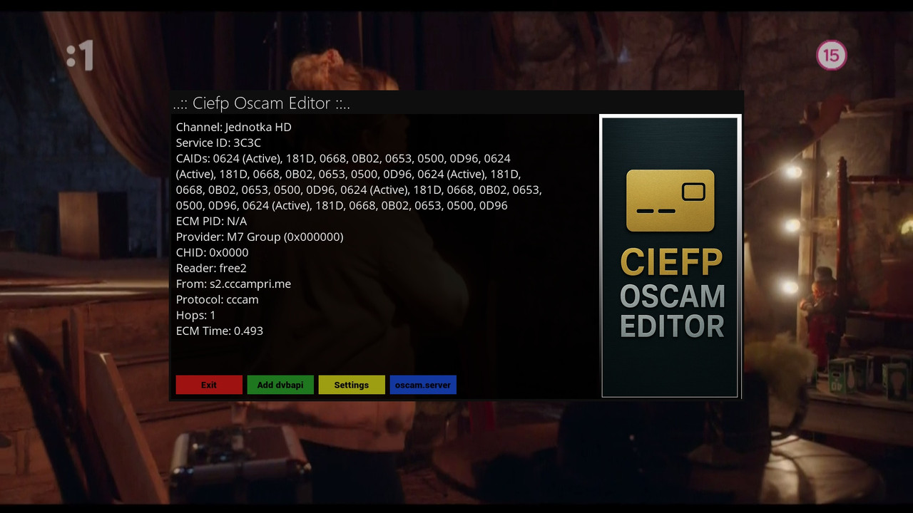 CiefpOscamEditor - Enigma2 Softcam Plugins - Linux Satellite Support Community