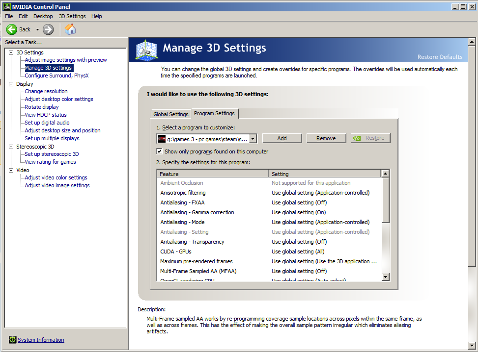 Where Is The Select The Preferred Graphics Processor For This Program 9641