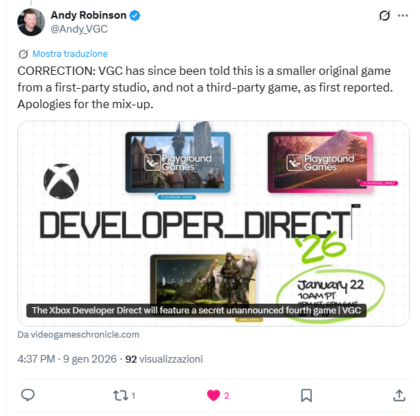 VGC: Xbox's Dev Direct will feature a "secret" promising small game ...