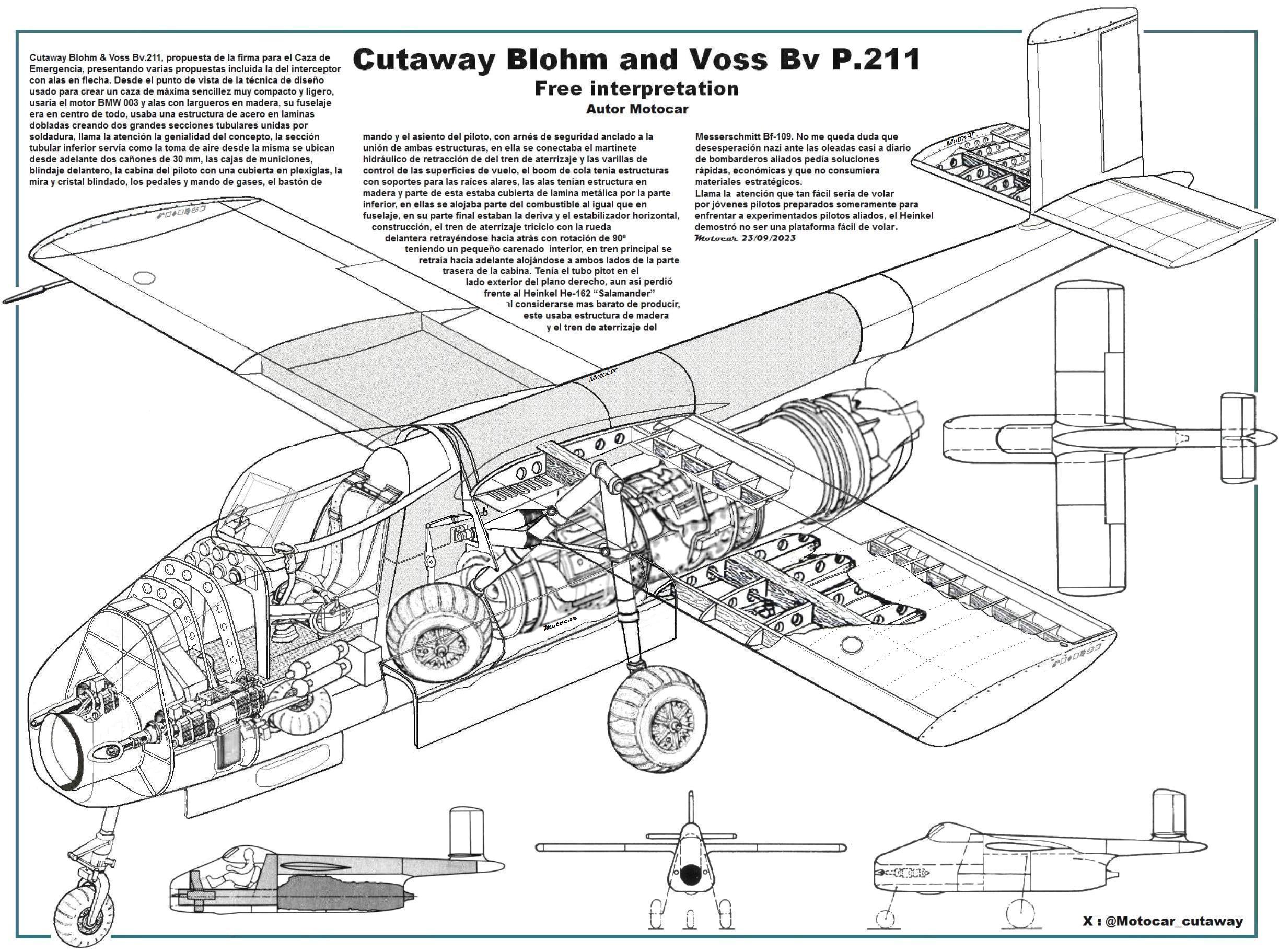 Cutaway de Blohm & Voss BV P 211 04 grande — Postimages