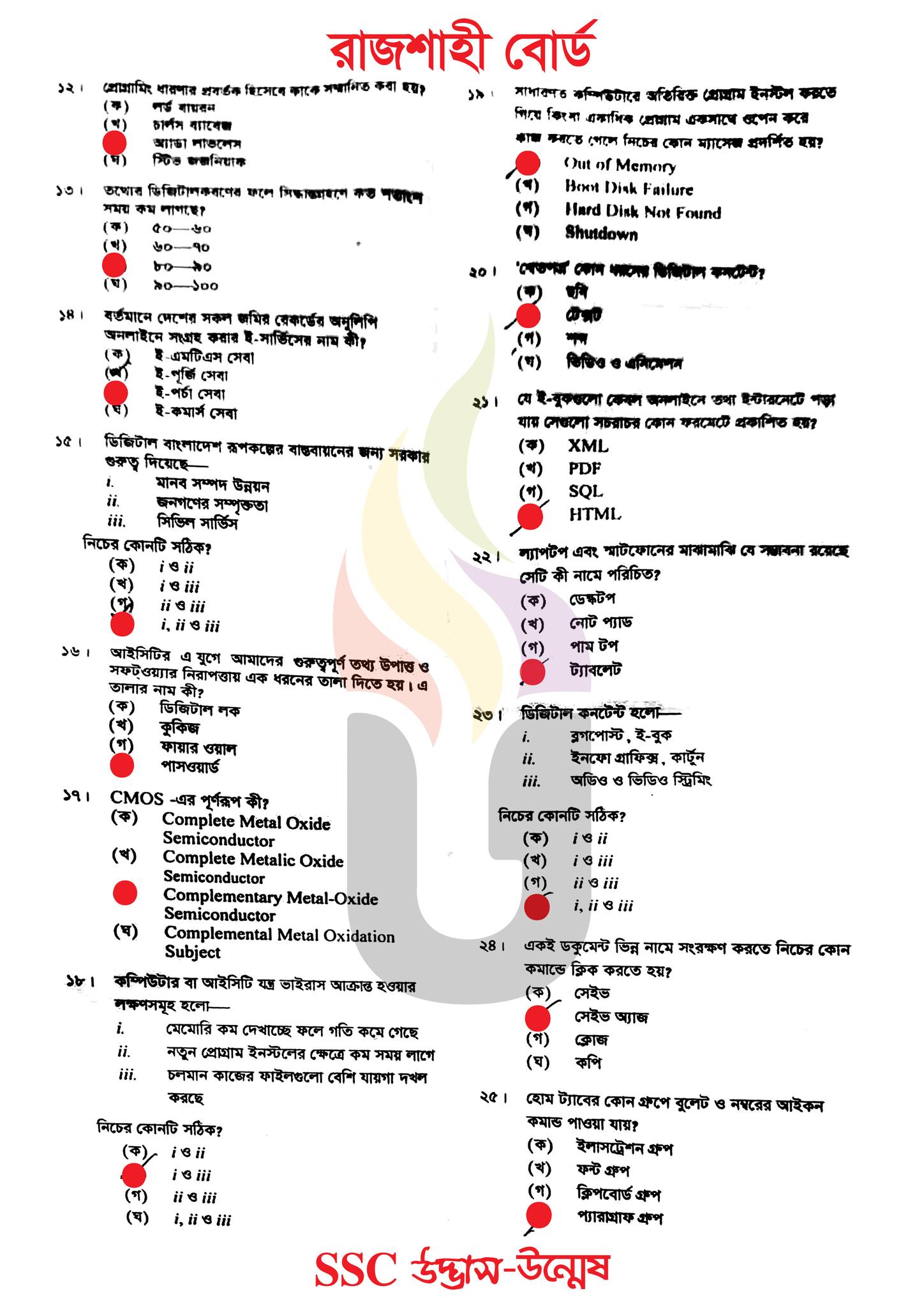 SSC ICT MCQ Question solution 2024 - SSC ICT MCQ Questions and Answers ... SSC ICT MCQ Question solution 2024 - SSC ICT MCQ Questions and Answers ...