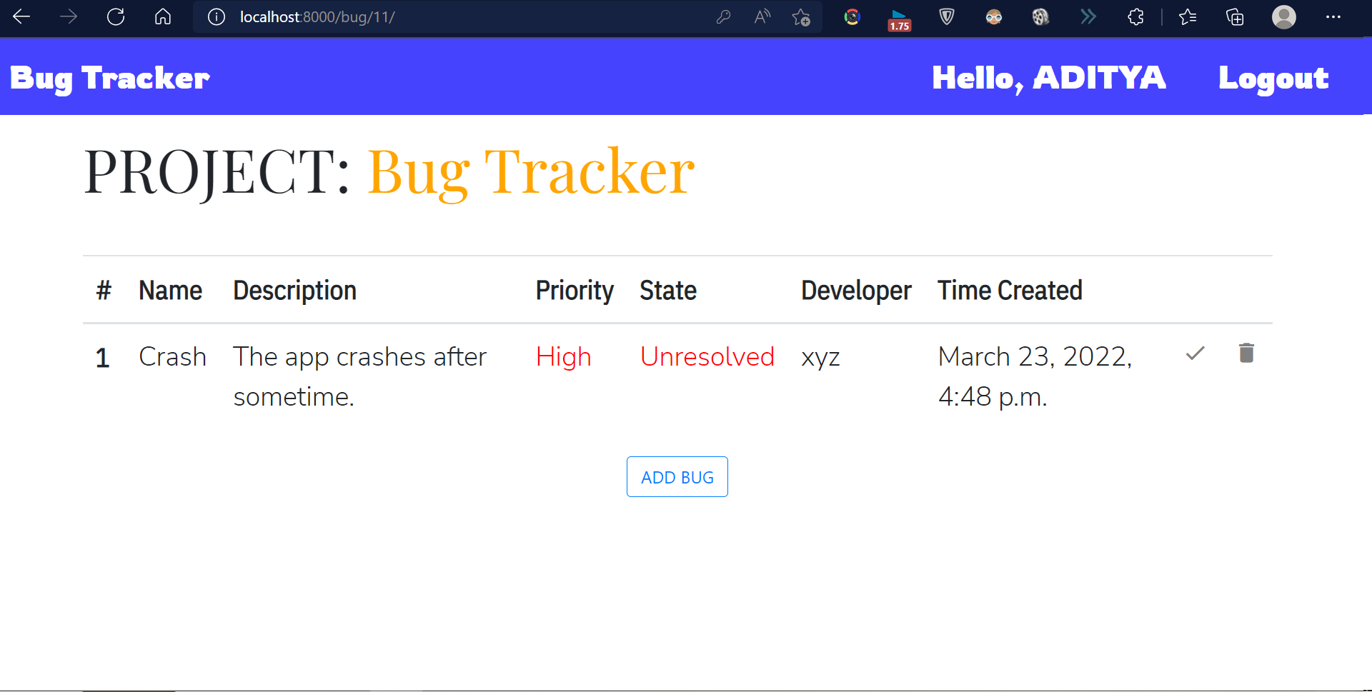 bug Detail — Postimages