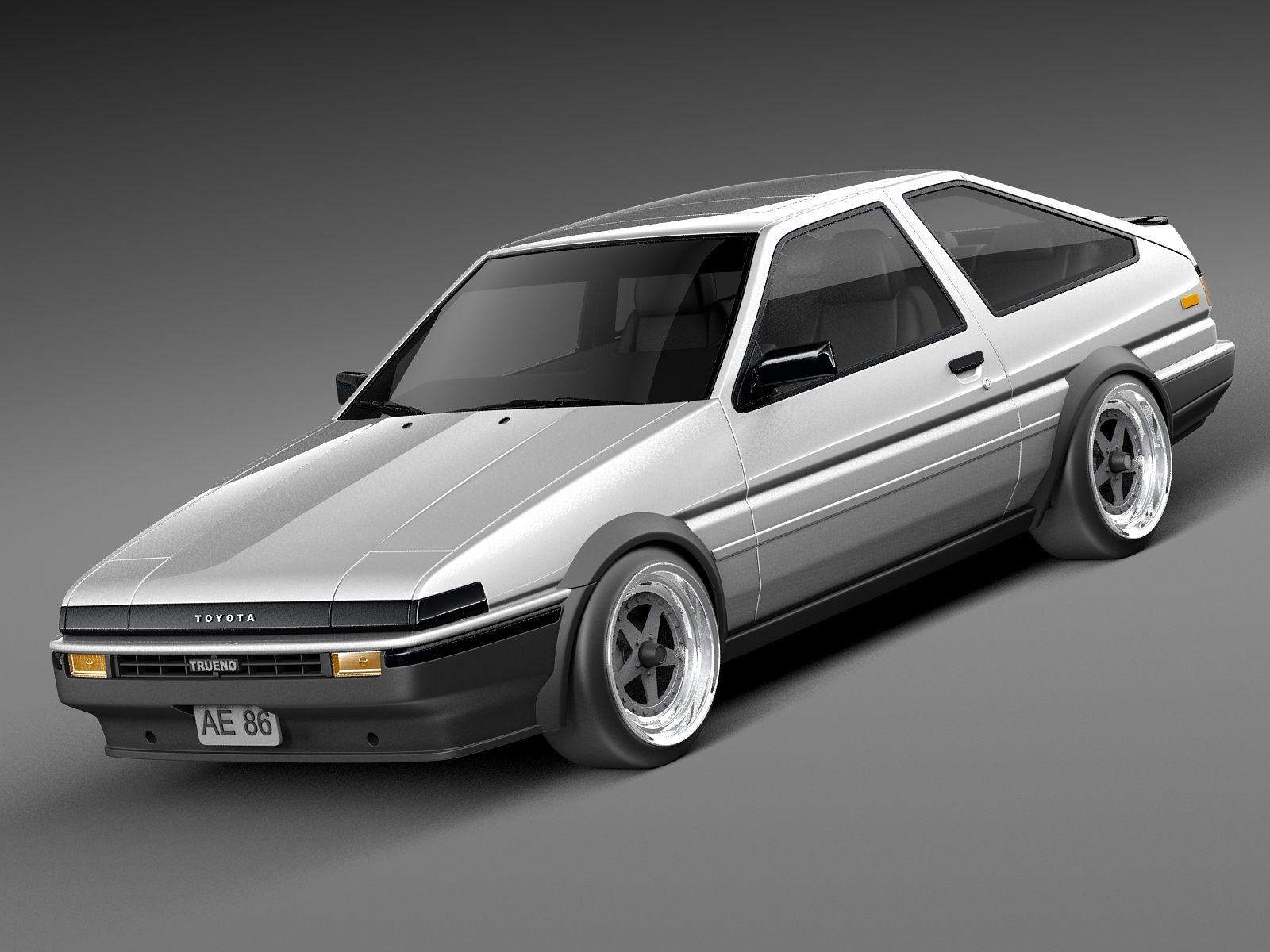 Toyota AE86 Levin 1983–1987 HachiRoku 2025 - Free Daz 3D Models