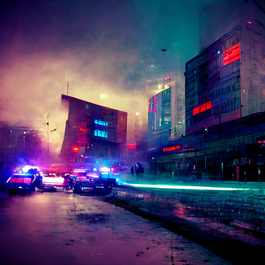 donmakaron666 police car chase city street night angled view cy ...