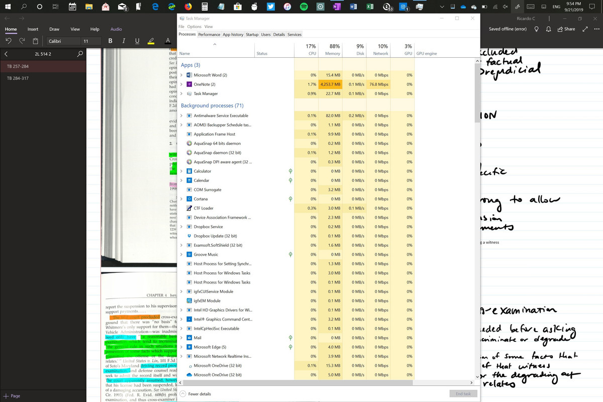 [OneNote] Crazy amounts of CPU and Network Usage : r/Windows10