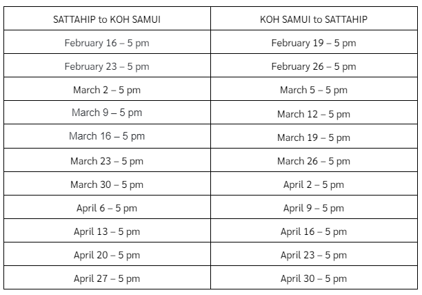 Seahorse Ferry's Pattaya to Koh Samui Route Reopens 2023 | FazWaz