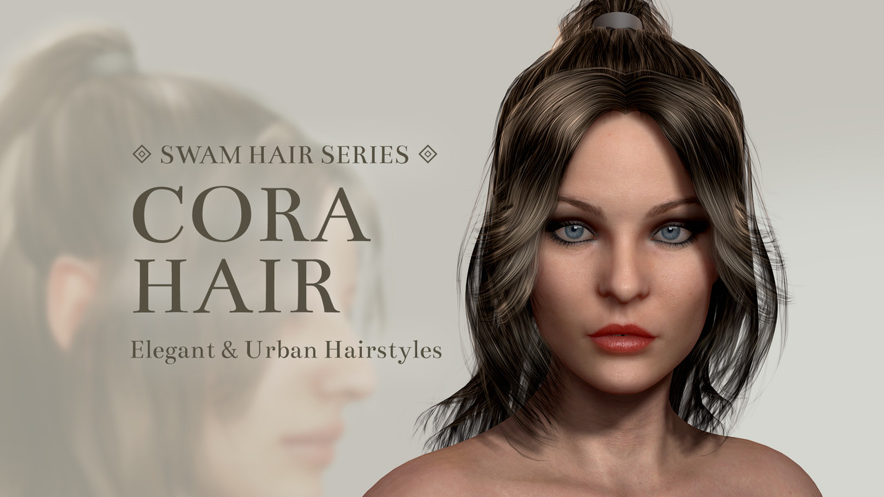 [ Reallusion Hair ] Cora Hair 2025 - Free Daz 3D Models