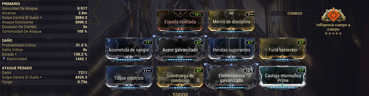 5 Forma Exalted Umbra Blade Build by T_Rodrigo_24 - Exalted Umbra Mortal | Melee Influence ...