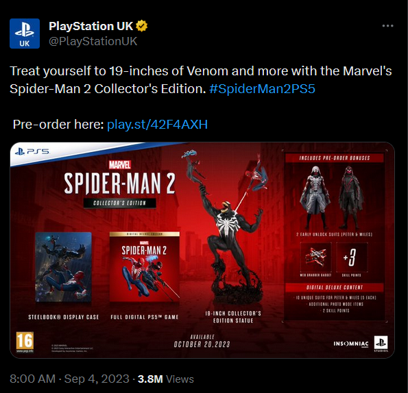 PlayStation UK wants you to "treat yourself to 19 inches of Venom ...