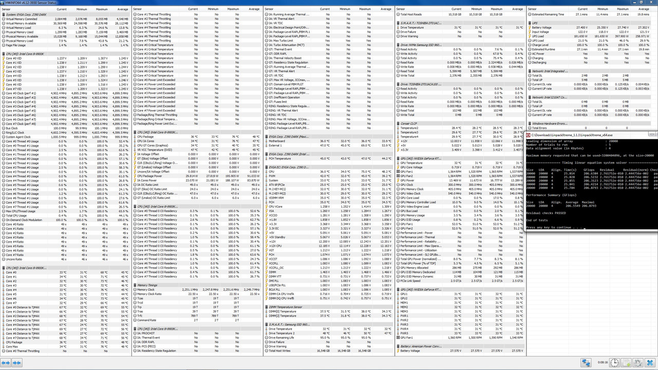 linpack extreme 111 4900 4500 xmp1 avx0 high performance benchm ...