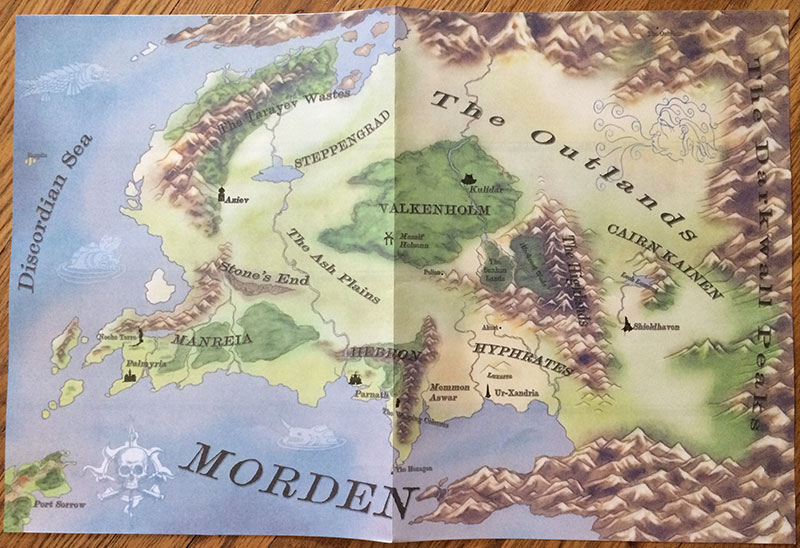 Accursed Game World Map - Melior Via | Accursed | DriveThruRPG.com