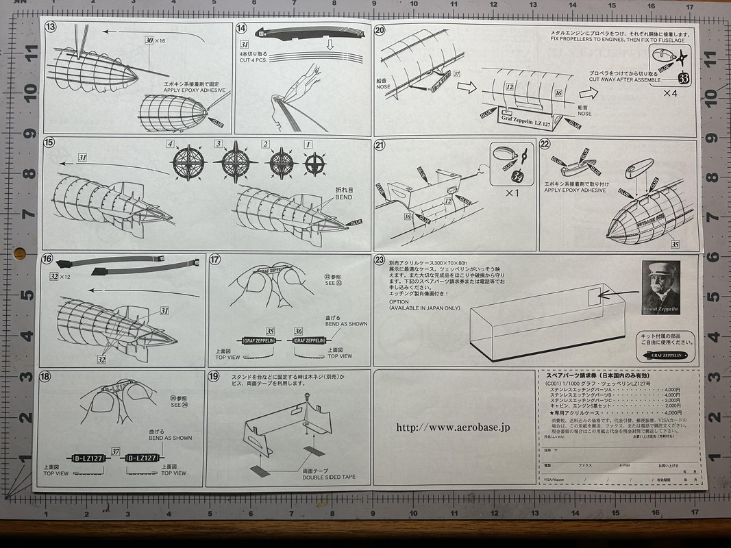 Finished Photos of 1/1000 Scale Metal Skeleton Graf Zeppelin (LZ127 ...