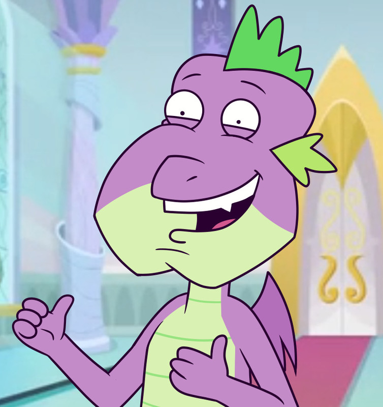 Adult Spike redesign - Fimfiction