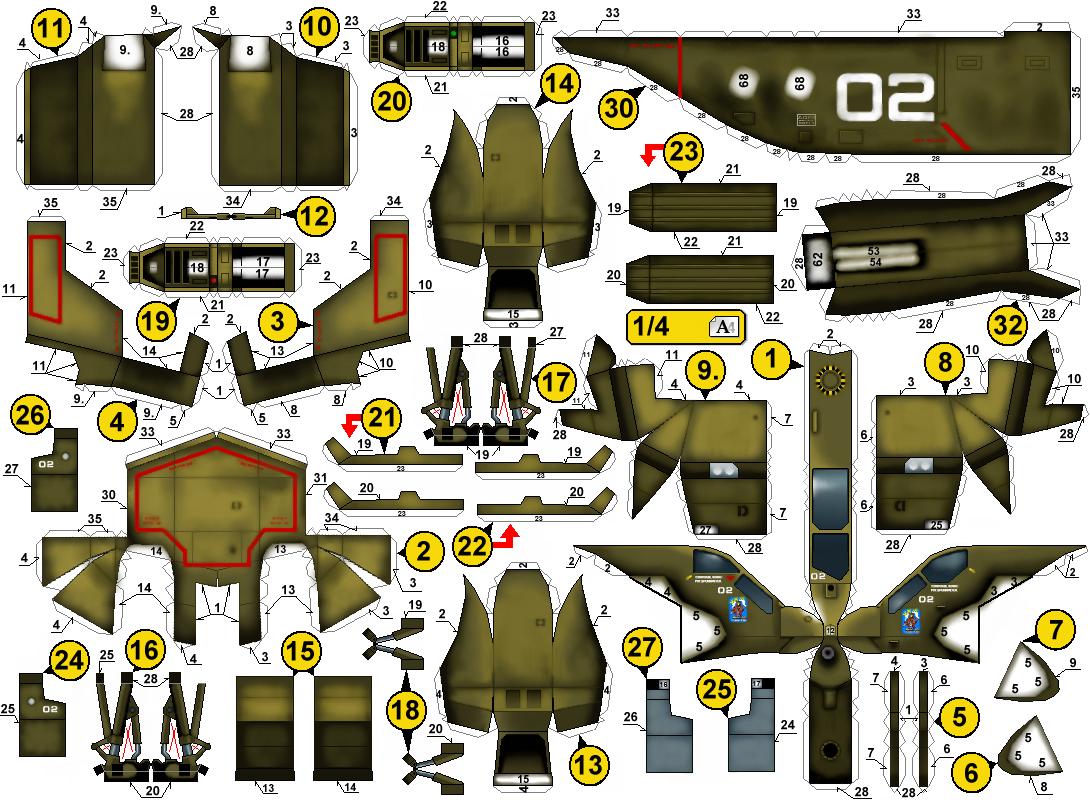 Cheyenne Dropship 1/72 Scratchbuilt/papercraft - Above the Karman Line ...