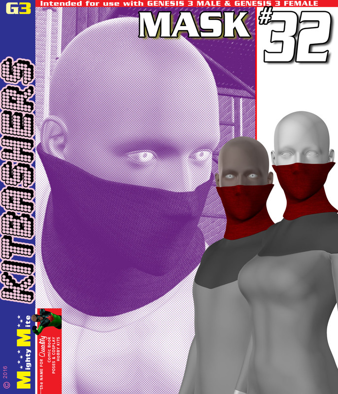 Mask 032 MMKBG3 2026 - Free Daz 3D Models