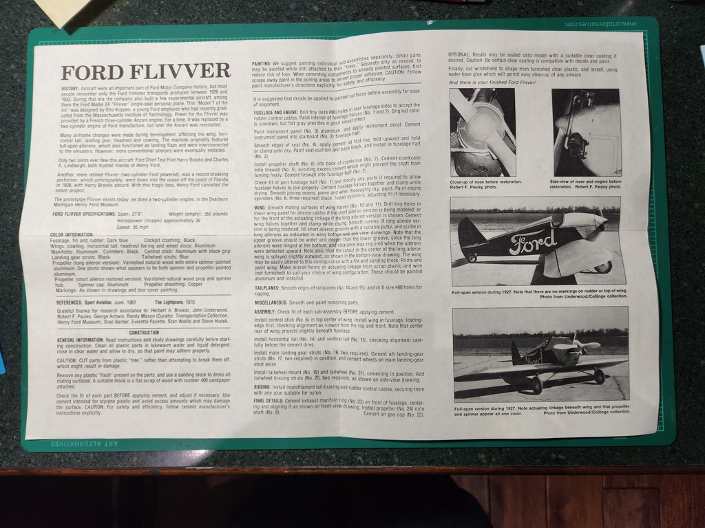 Williams Bros 1/48 Ford Flivver ☮️ -- Finished - Give Peace A Chance GB ...