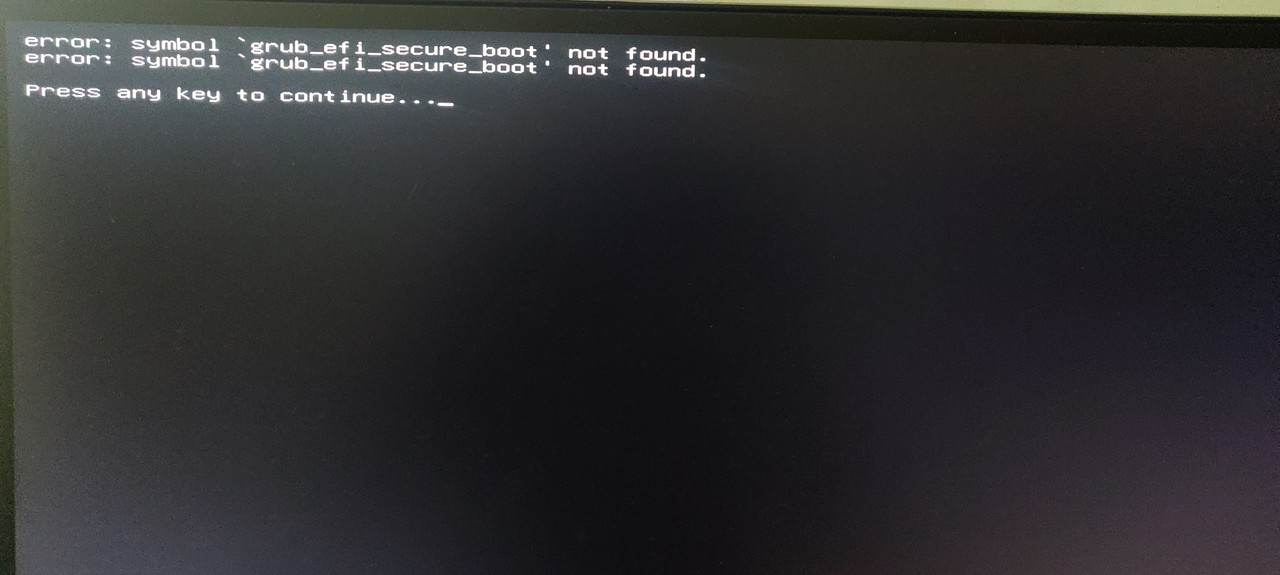 Need help fixing "Error: symbol `grub_efi_secure_boot` not found" : r/Ubuntu