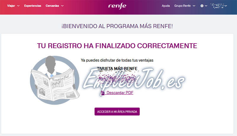 Ya puedes registrarte para conseguir el abono gratis de Renfe: así es ...