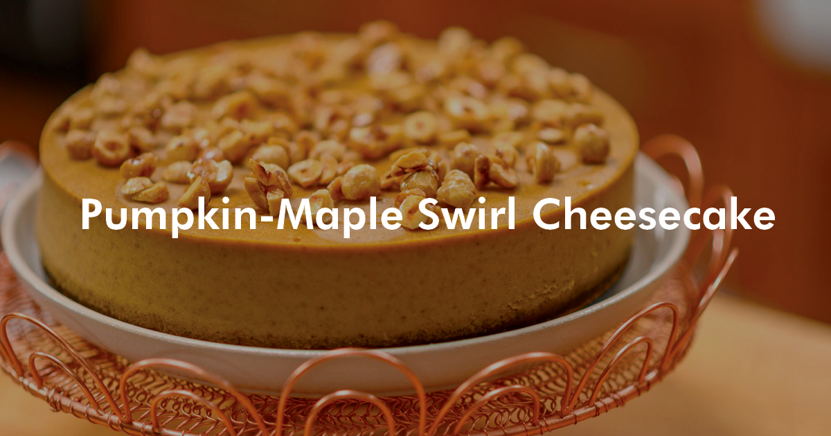 Pumpkin-Maple Swirl Cheesecake | Craftsy