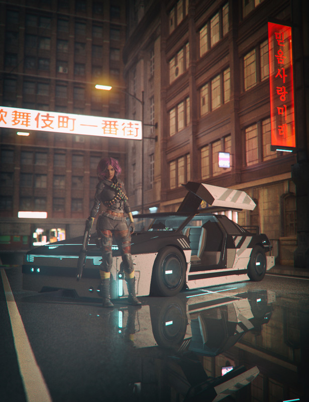 Cyberpunk Car » TOPGFX | Daz3d Renderosity Poser 3D Stuff Free Download
