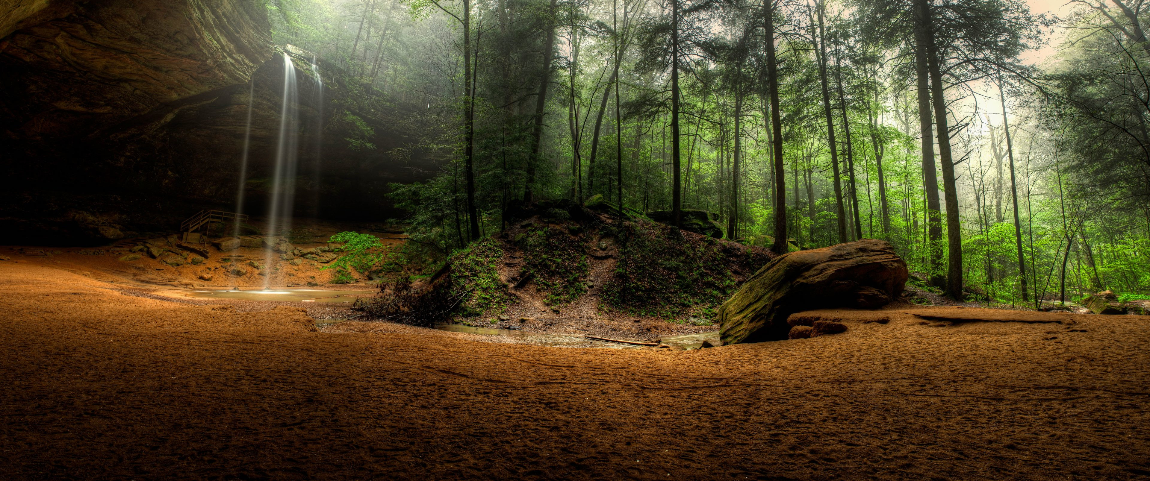 Cave in the forest 10K | 10240 x 4320 : r/WidescreenWallpaper