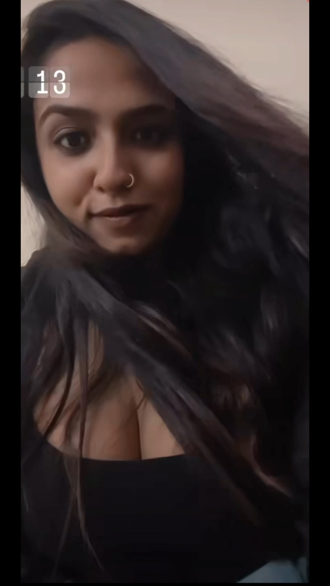 Busty Malayali lady Cleavage in tight black top mp4 snapshot 00 07 834 — Postimages