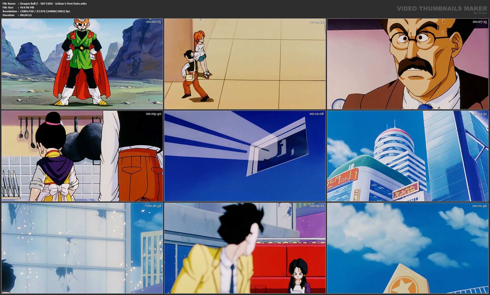 Dragon Ball Z S07 E202 Gohan's First Date mkv — Postimages