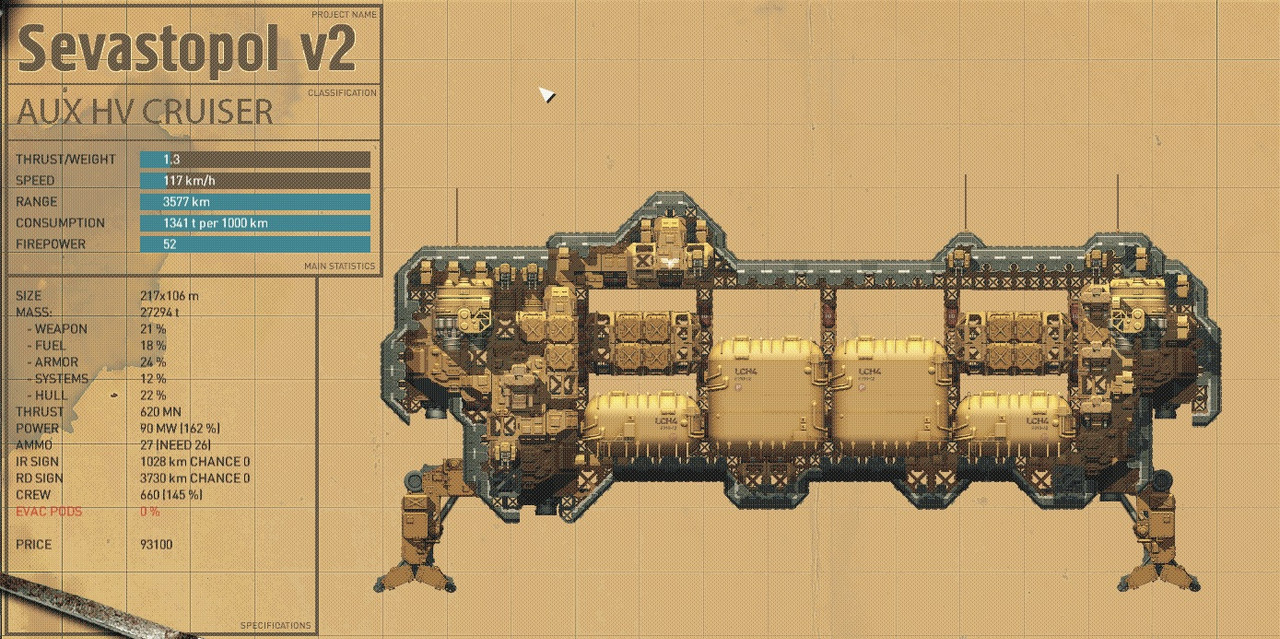 Guide to upgrading the Sevastopol to a SG killer : r/Highfleet