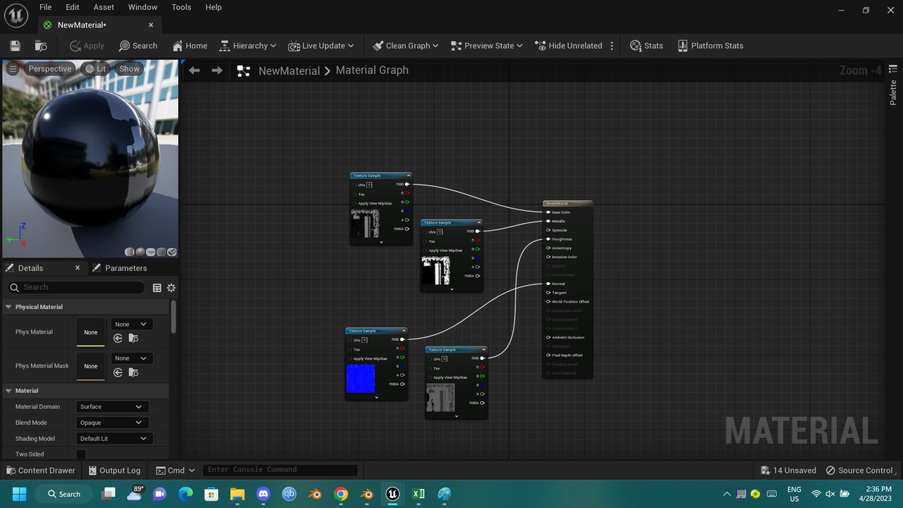 Why is the gun looking shiny and stretched textures in UE but in blender it look ok? what am i ...