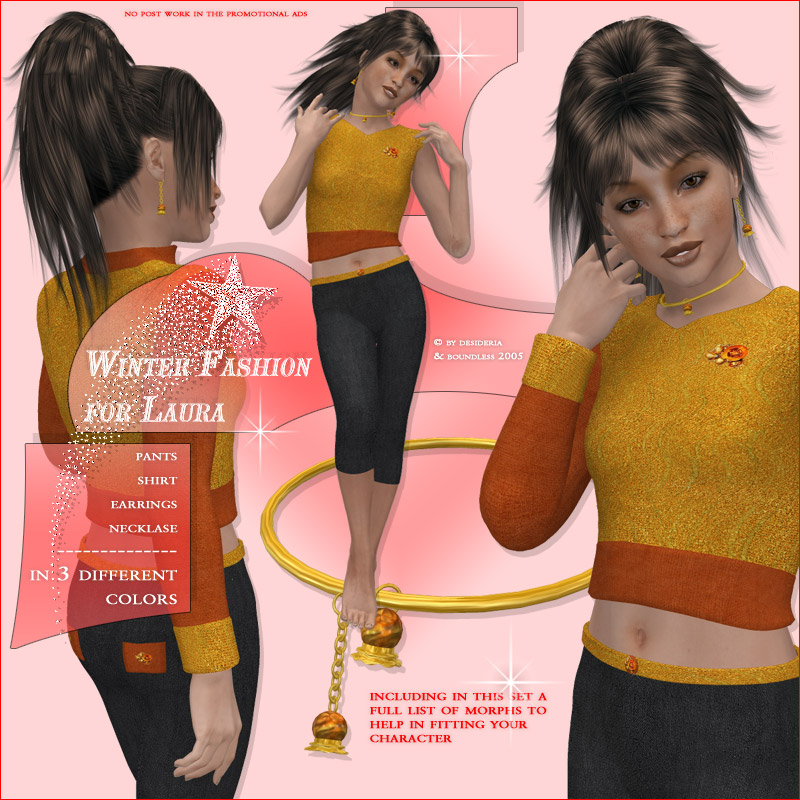 Winter Fashion For Laura 2025 - Free Daz 3D Models