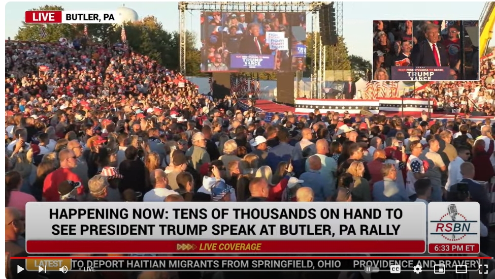 LIVE: PRESIDENT TRUMP RETURNS FOR A HISTORIC RALLY IN BUTLER ...