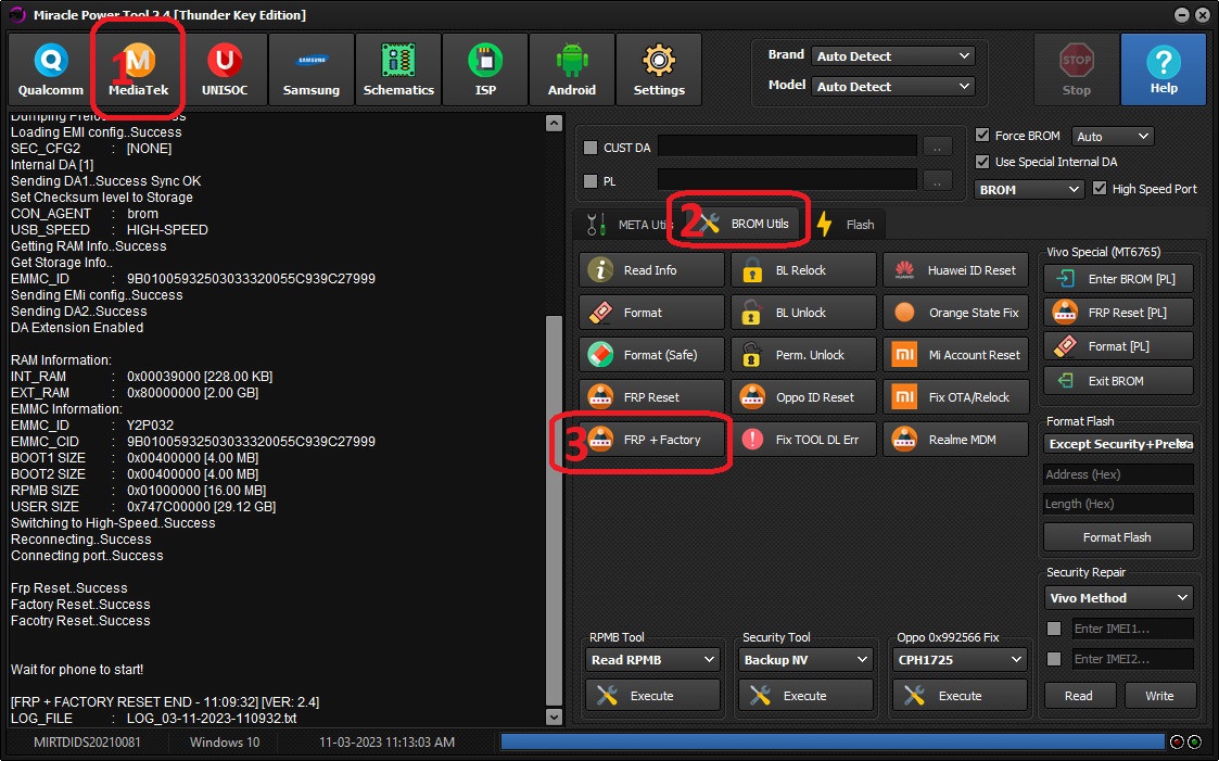 Mi Redmi A1 Pattern And Frp Remove Done By Miracle Power Tool 2.4 - GSM ...