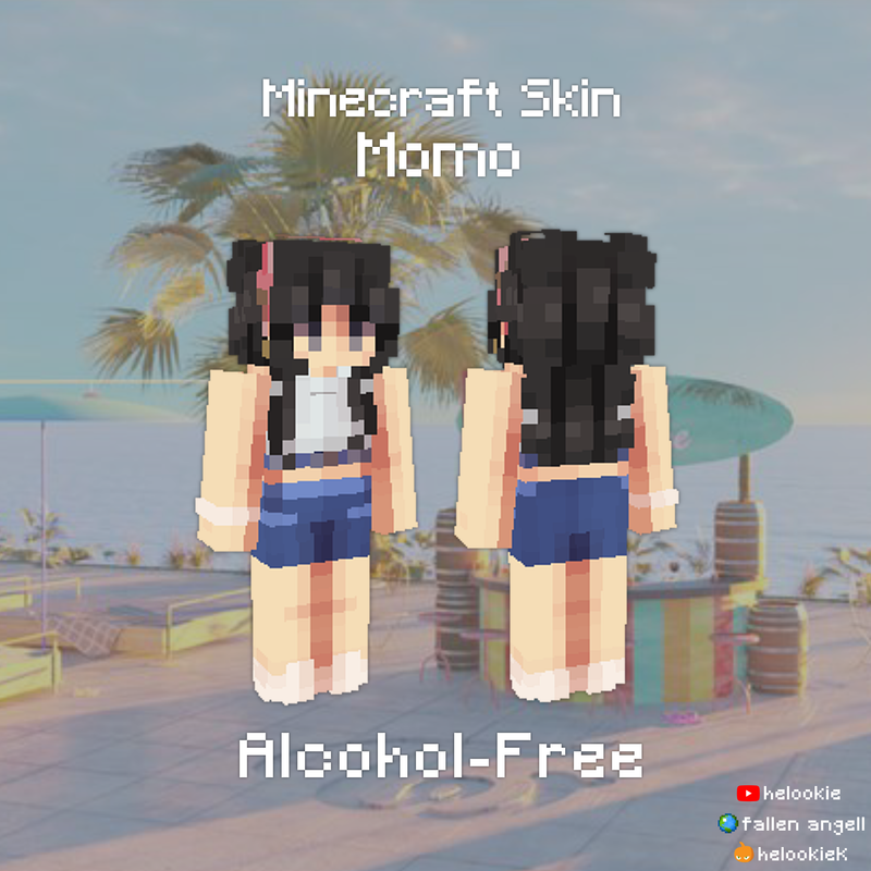 Alcohol Free ⌝ Momo Twice 모모 2 Minecraft Skin