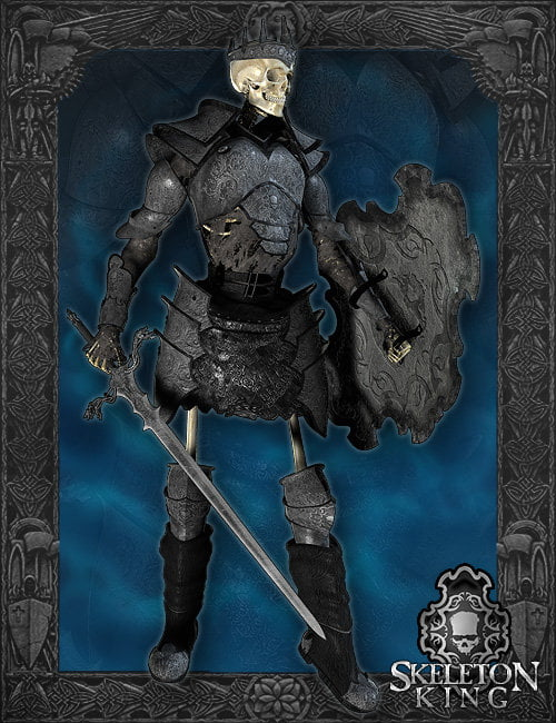 (filled) (3000 Points) For Skeleton King (M3 Daz NLA) - Free Daz 3D Models