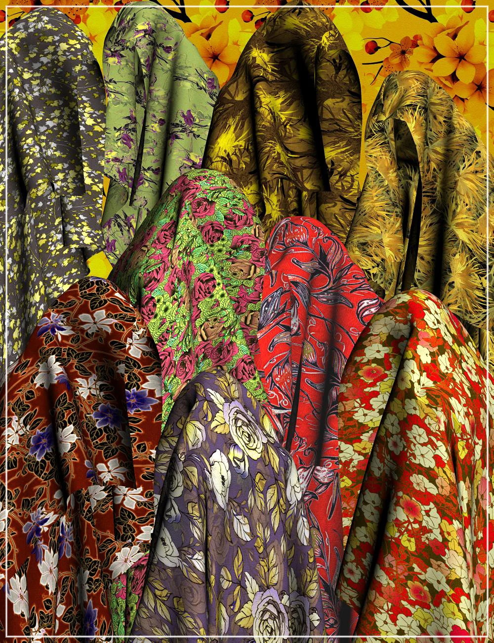 Spring Summer Fabric Collection - Merchant Resource - Free Daz 3D Models