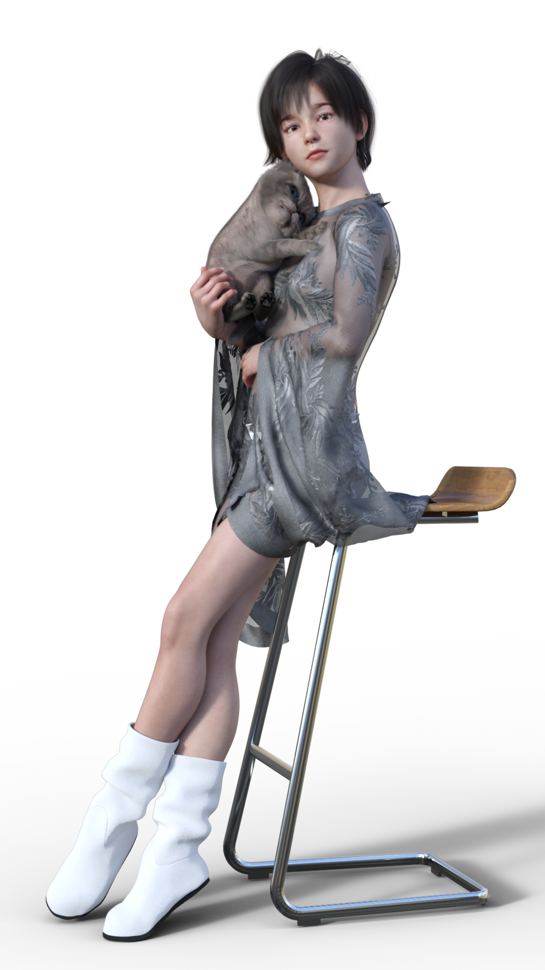 with her Kitten — Postimages