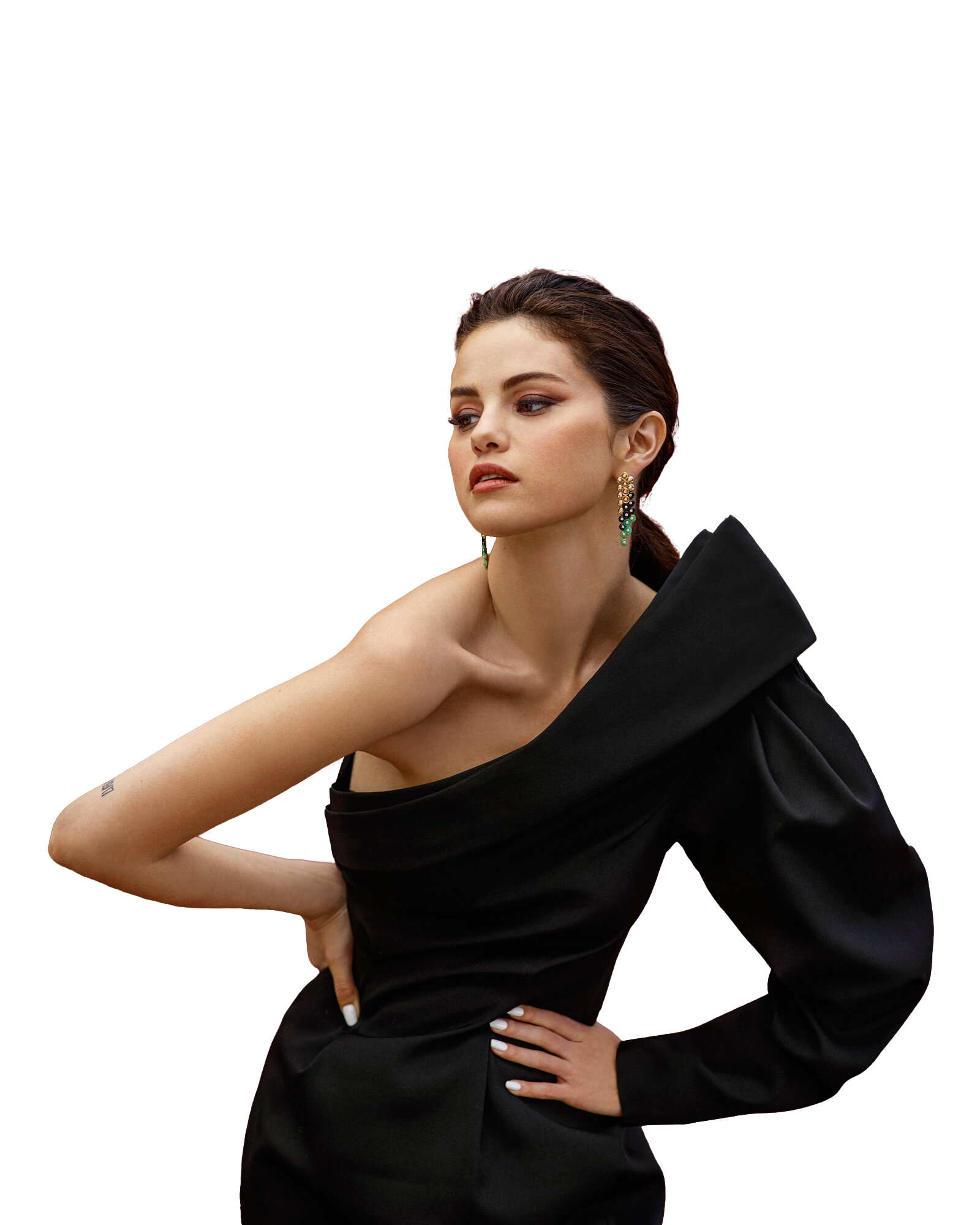 Red Seamless Black Dress 0036 013 — Postimages