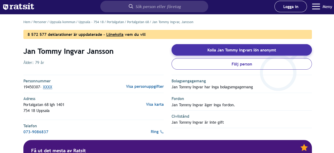 Screenshot 2025 01 28 at 21 29 22 Jan Tommy Ingvar Jansson (79 år ...