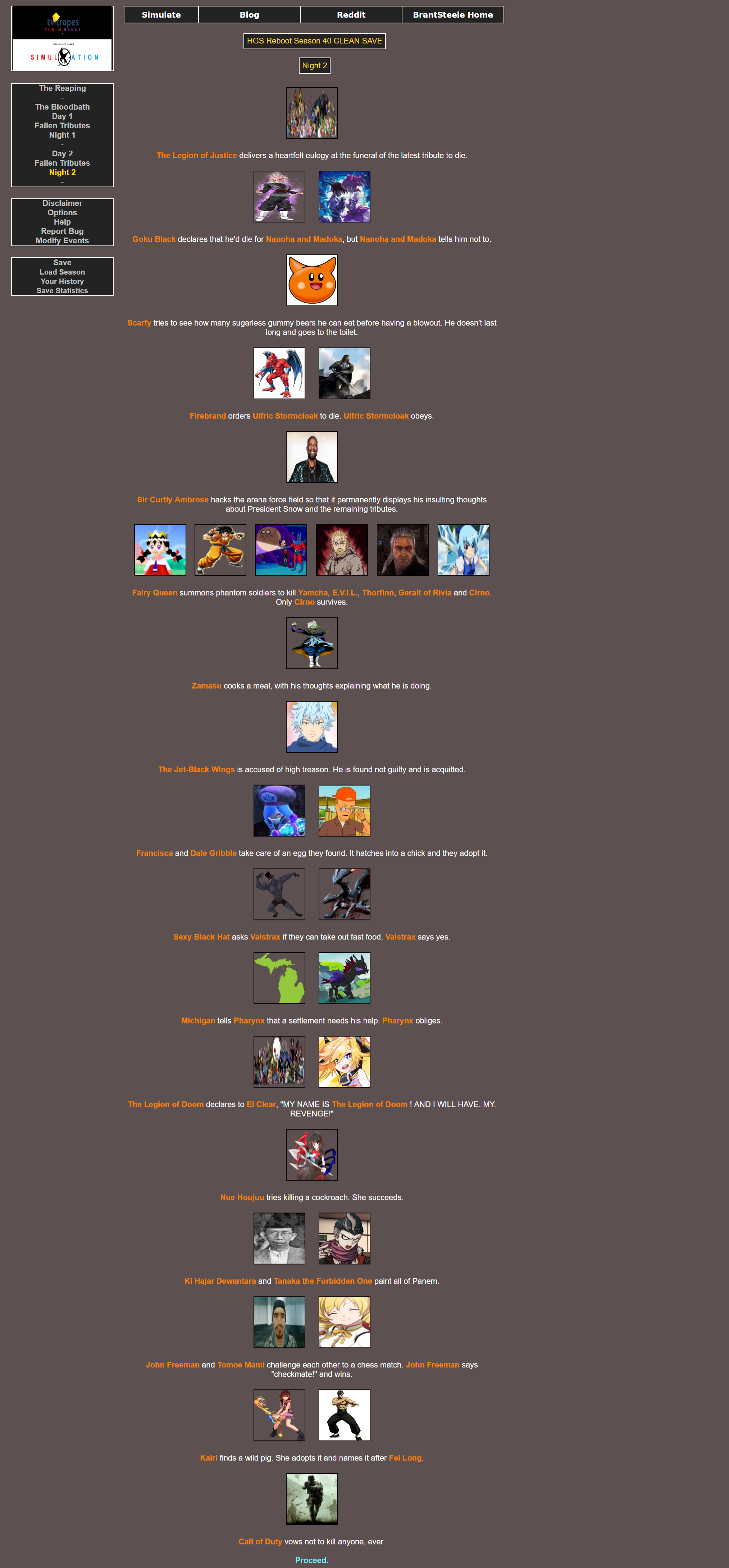 Hunger Games Simulation: Beyond the Possibilities - TV Tropes Forum
