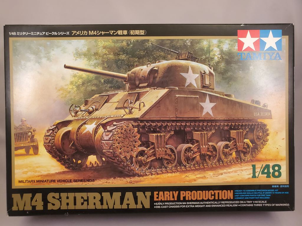 Tamiya 1/48 M4 Sherman Early Production -- Finished - M3/M4 Medium Tank ...