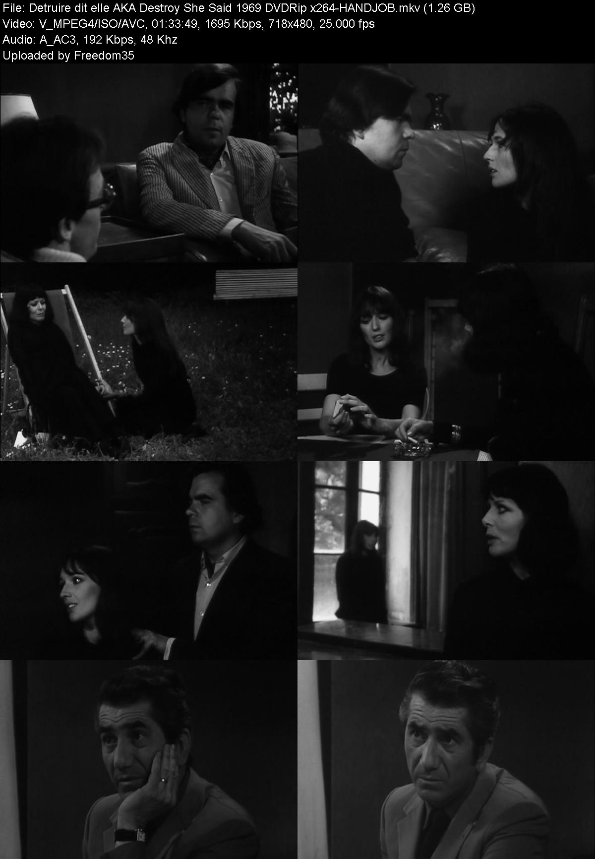 Detruire dit elle AKA Destroy She Said 1969 DVDRip x264 HANDJOB — Postimages