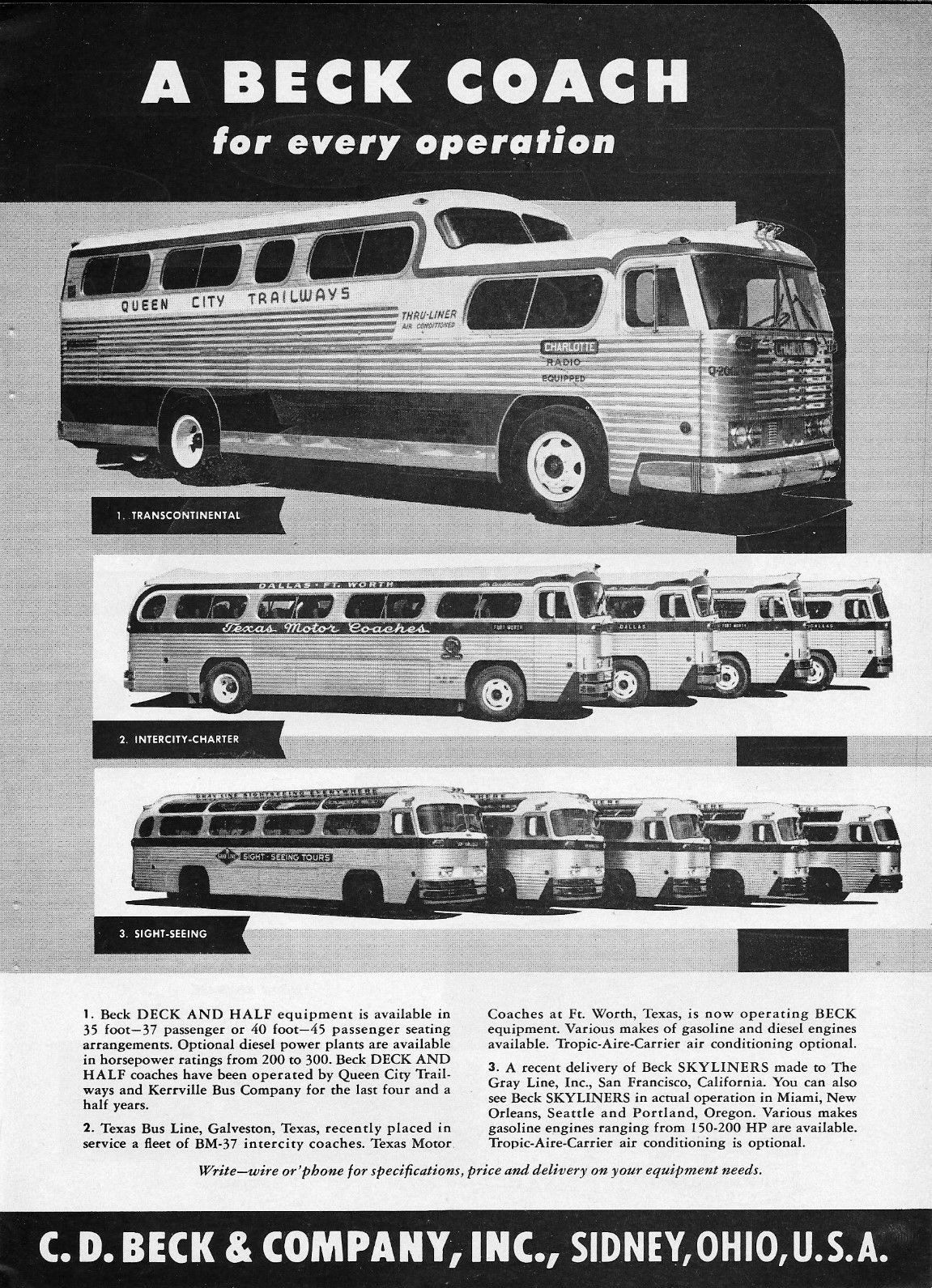 Beck '54 Deck & Half BM 37 Skyliner For Every Operation — Postimages